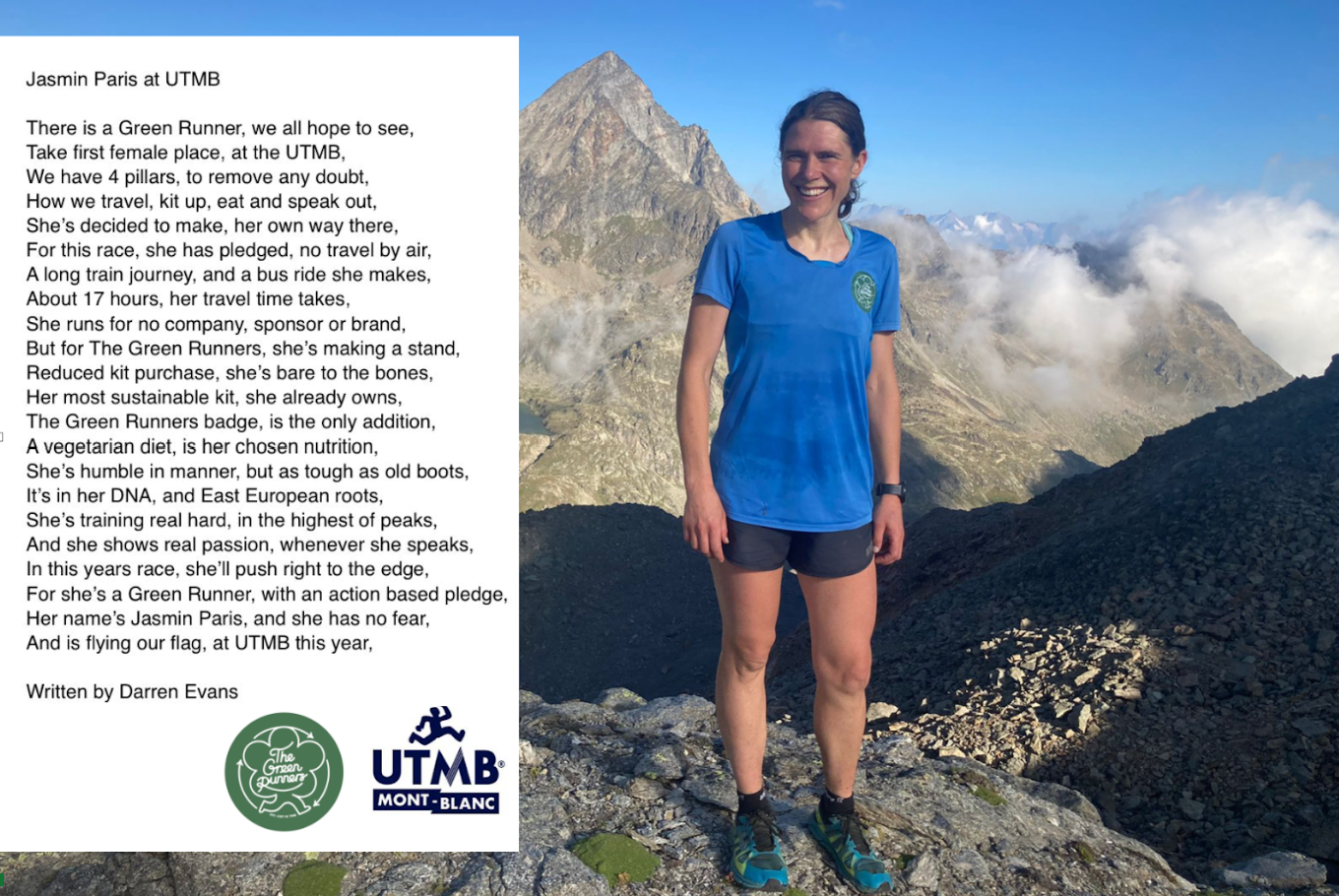 Jasmin Paris UTMB 2022 - The Green Runners CIC
